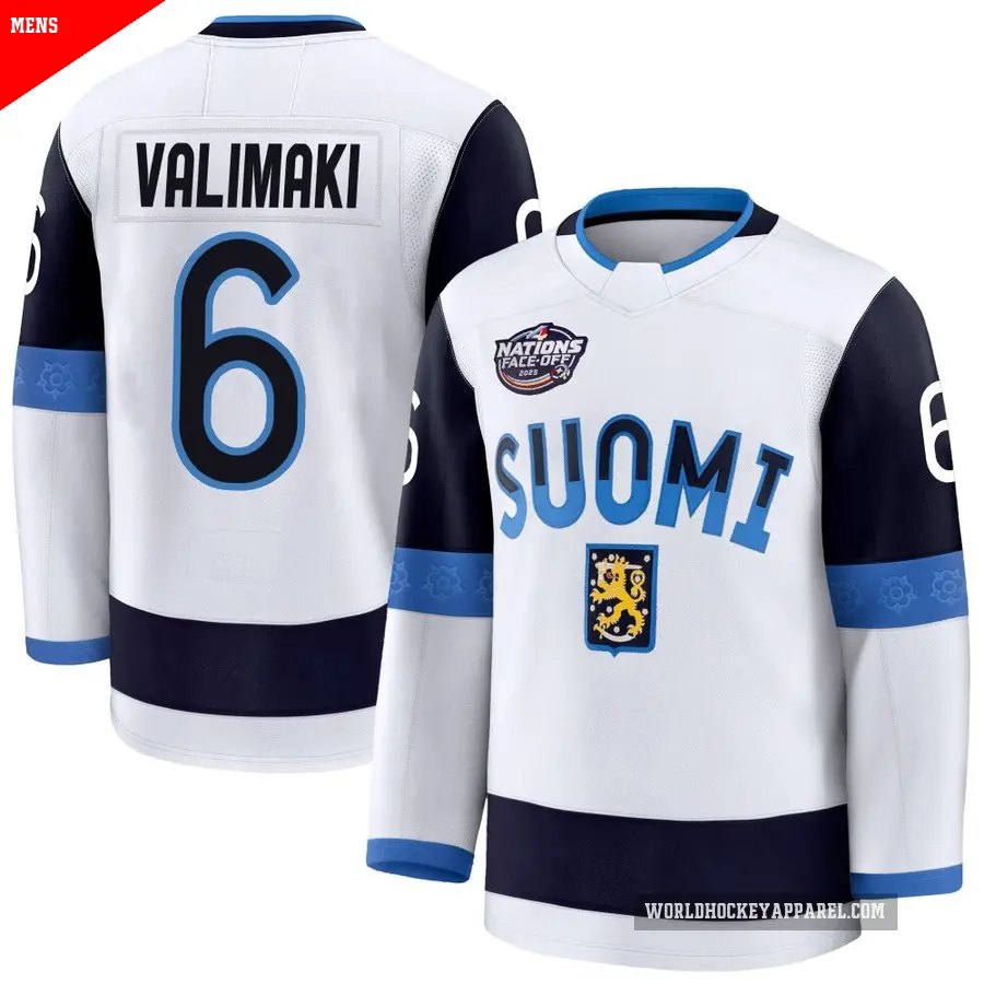 Juuso Valimaki Team Finland Jersey - Hockey Apparel