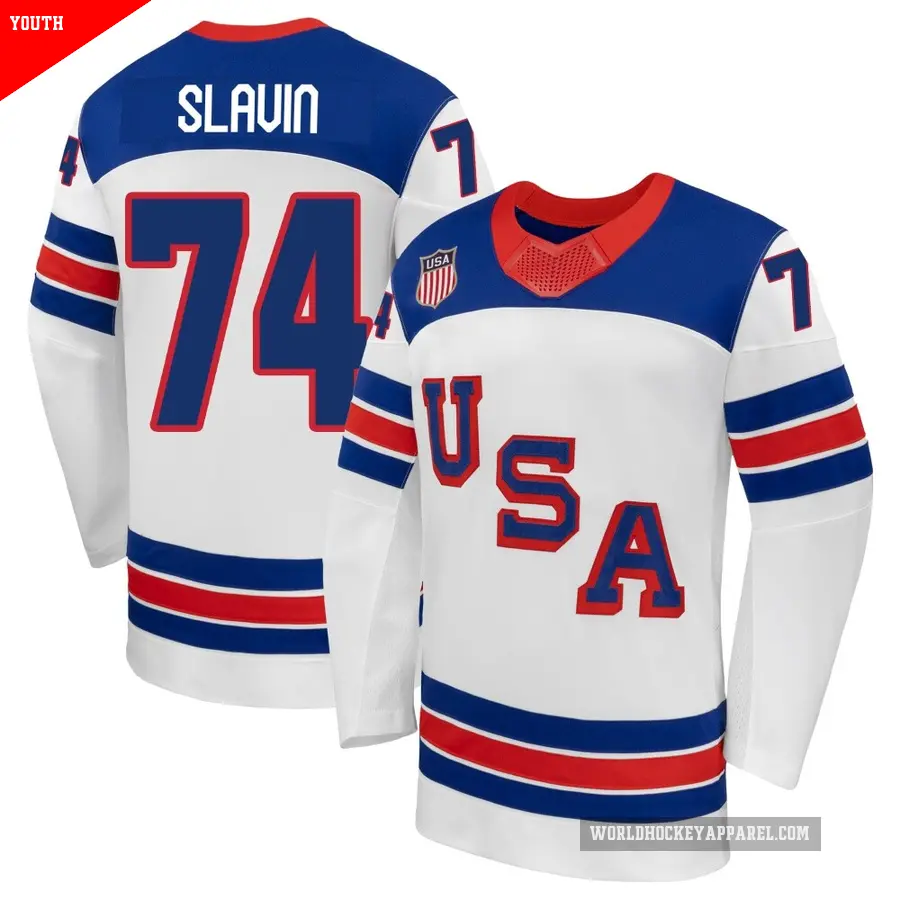 Jaccob Slavin Team USA Jersey - Hockey Apparel